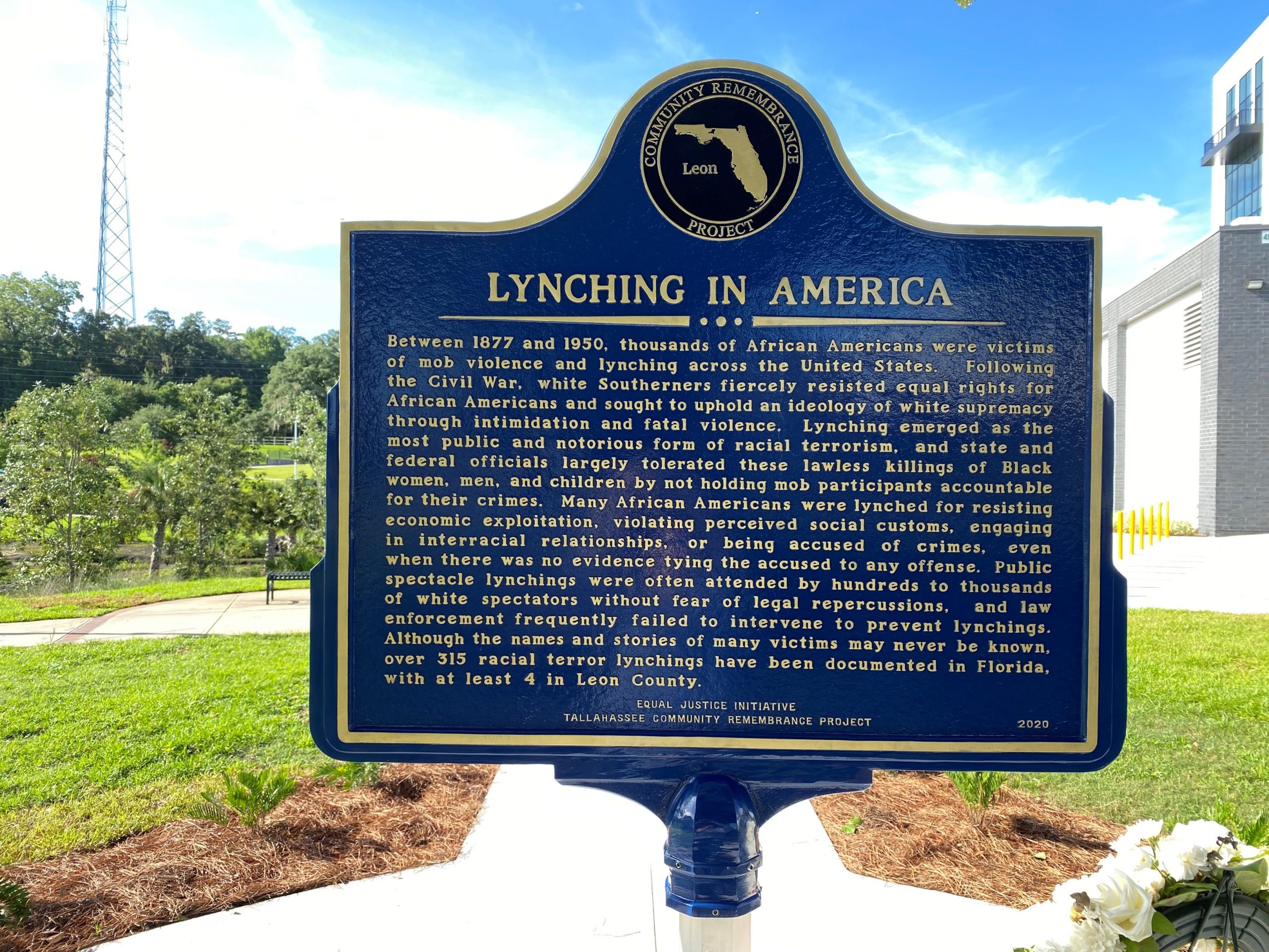 Lynching Historical Marker at Cascades Park • Visit Tallahassee